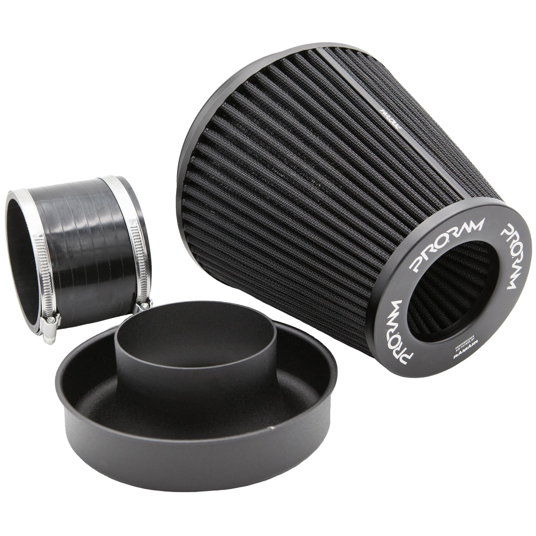 Buy PRORAM 90mm ID Neck Large Cone Air Filter with Velocity Stack and ...
