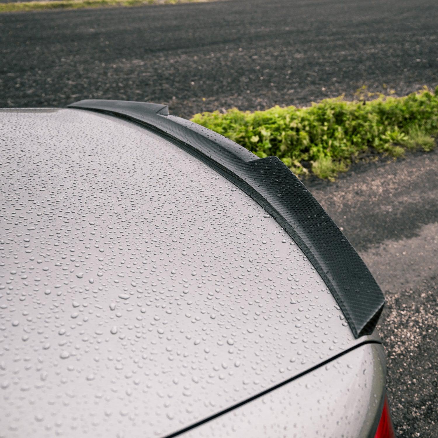 MHC+ BMW M5/5 Series M4 Style Rear Spoiler In Pre Preg Carbon Fibre (F ...